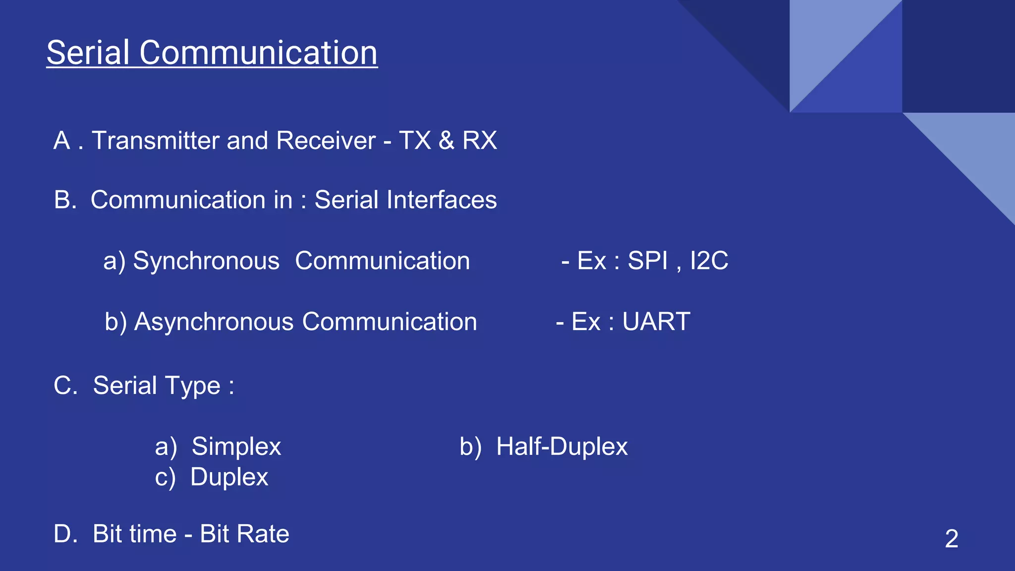 Serial Communication & Embedded System Interface | PPTX