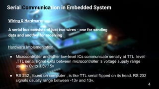 Serial Communication & Embedded System Interface | PPTX
