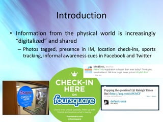 MindTrek2011 - ContextCapture: Context-based Awareness Cues in Status ...