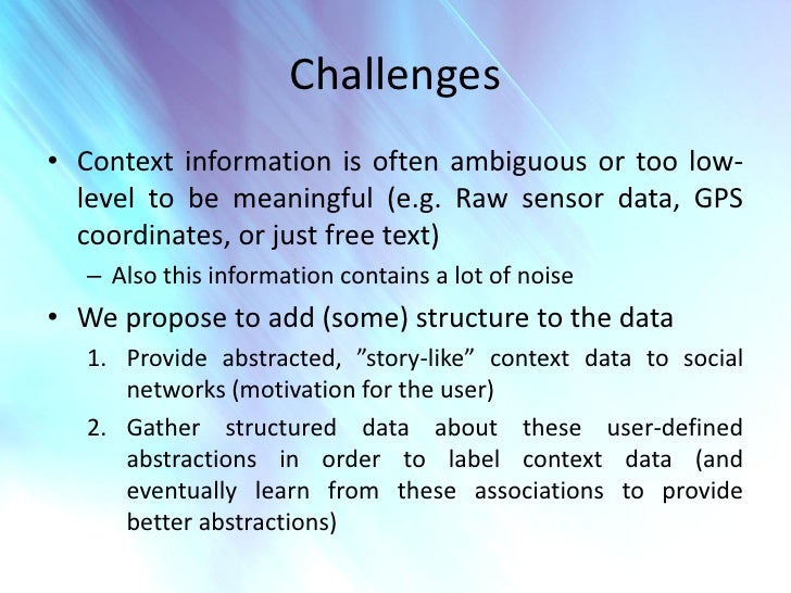 MindTrek2011 - ContextCapture: Context-based Awareness Cues in Status…