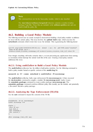 46 customizing se linux policy | PDF