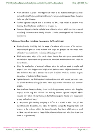 vocational skills for children with disability | PDF