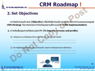 46. Technique of Developing a CRM Strategic Roadmap Demo | PPT