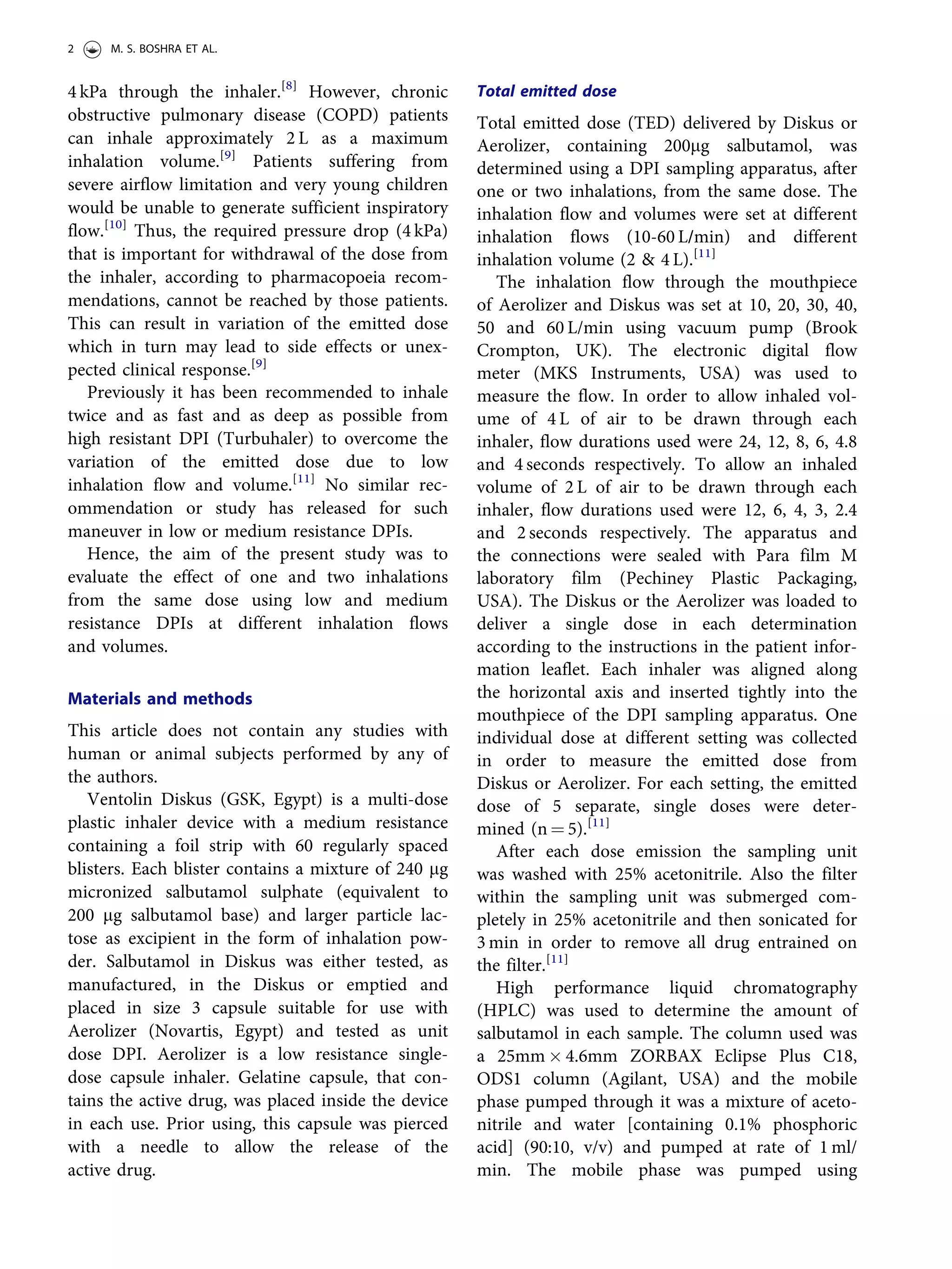 total emitted dose of salbutamol | PDF