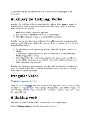 ACTION VERBS | PDF