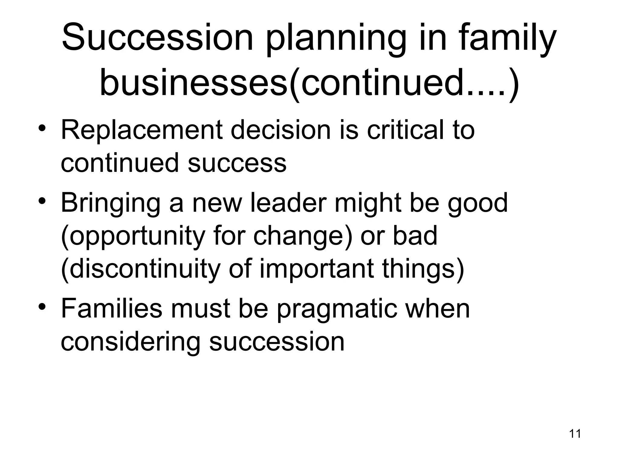 family business and succession | PPT | Parenting | Family and Relationships