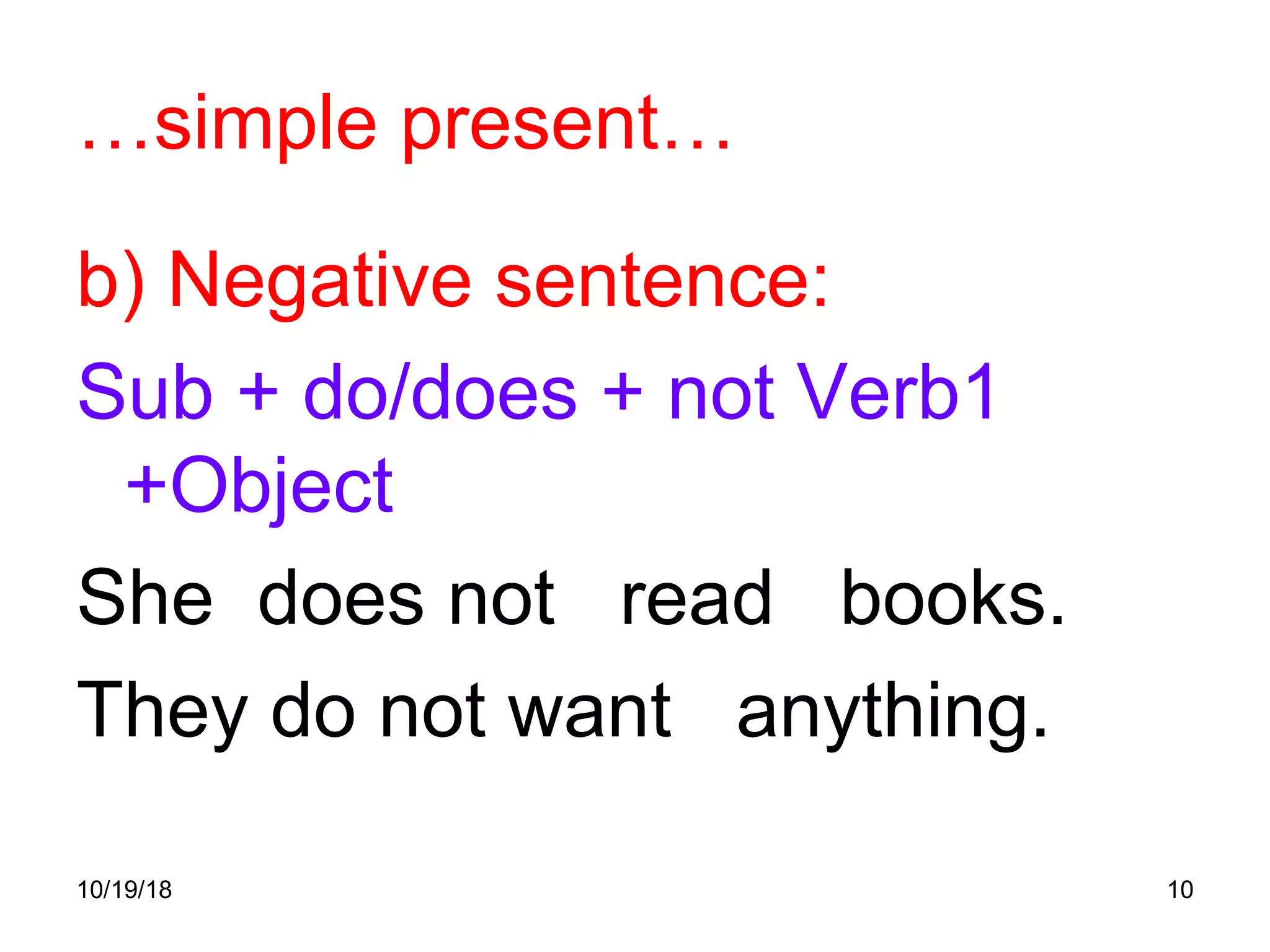 Topic three tenses | PPT