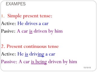 Active and passive voice | PPT