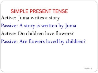 Active and passive voice | PPT