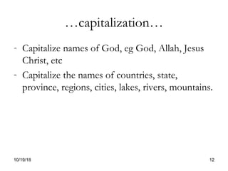 punctuation rules | PPT