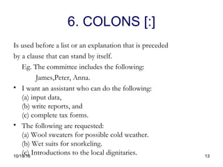punctuation rules | PPT