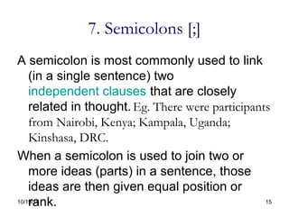 punctuation rules | PPT