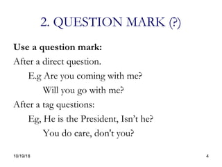 punctuation rules | PPT