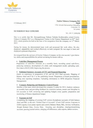 CTC service letter pg 1 | PDF
