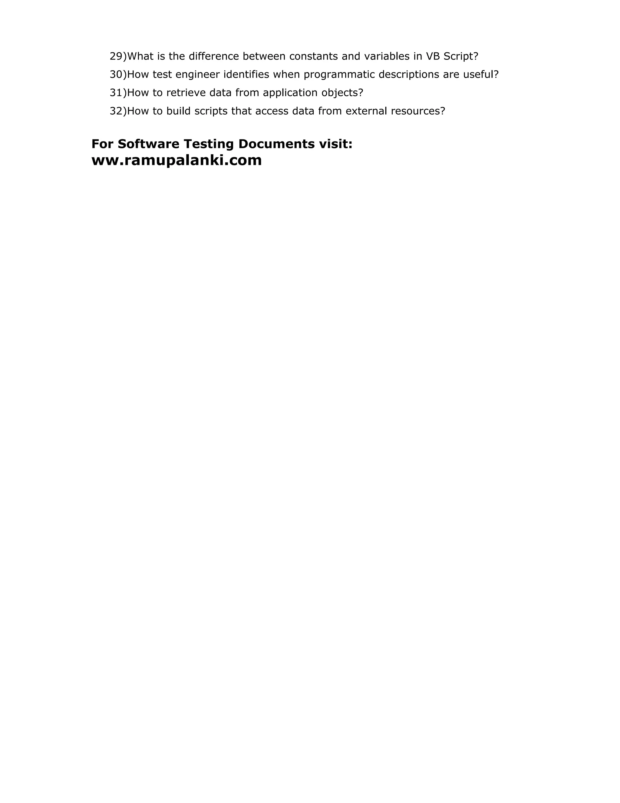 46022140 qtp-faq | PDF