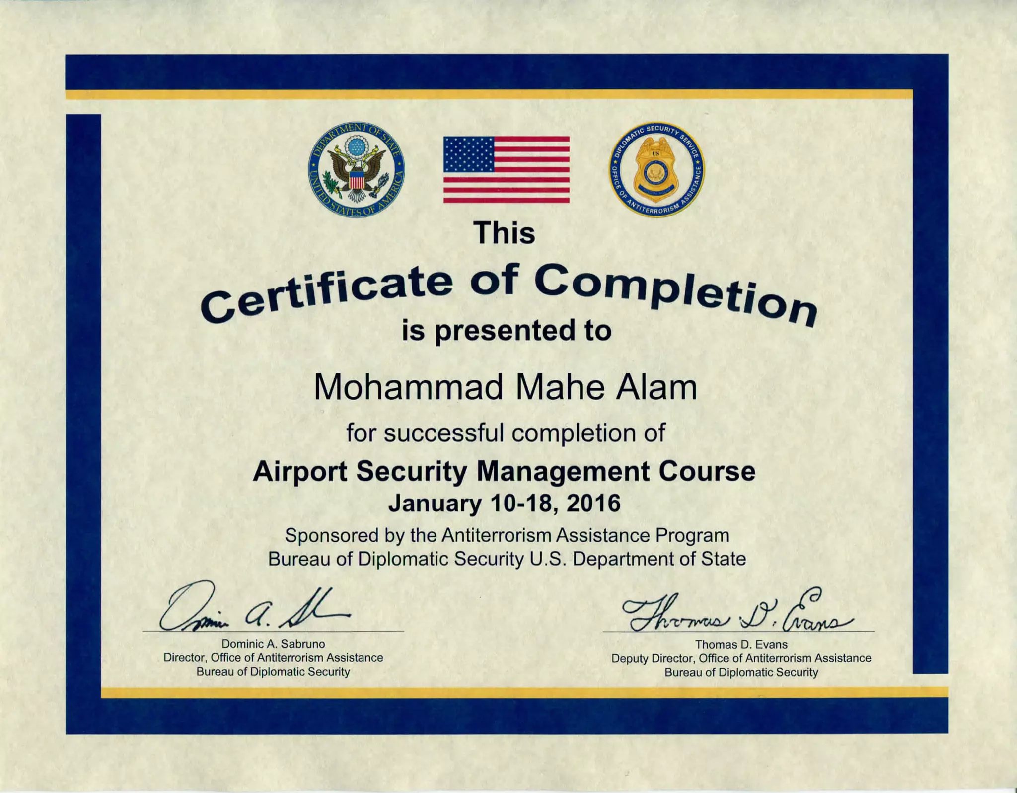 13.ATA Airport Security Management Course | PPT