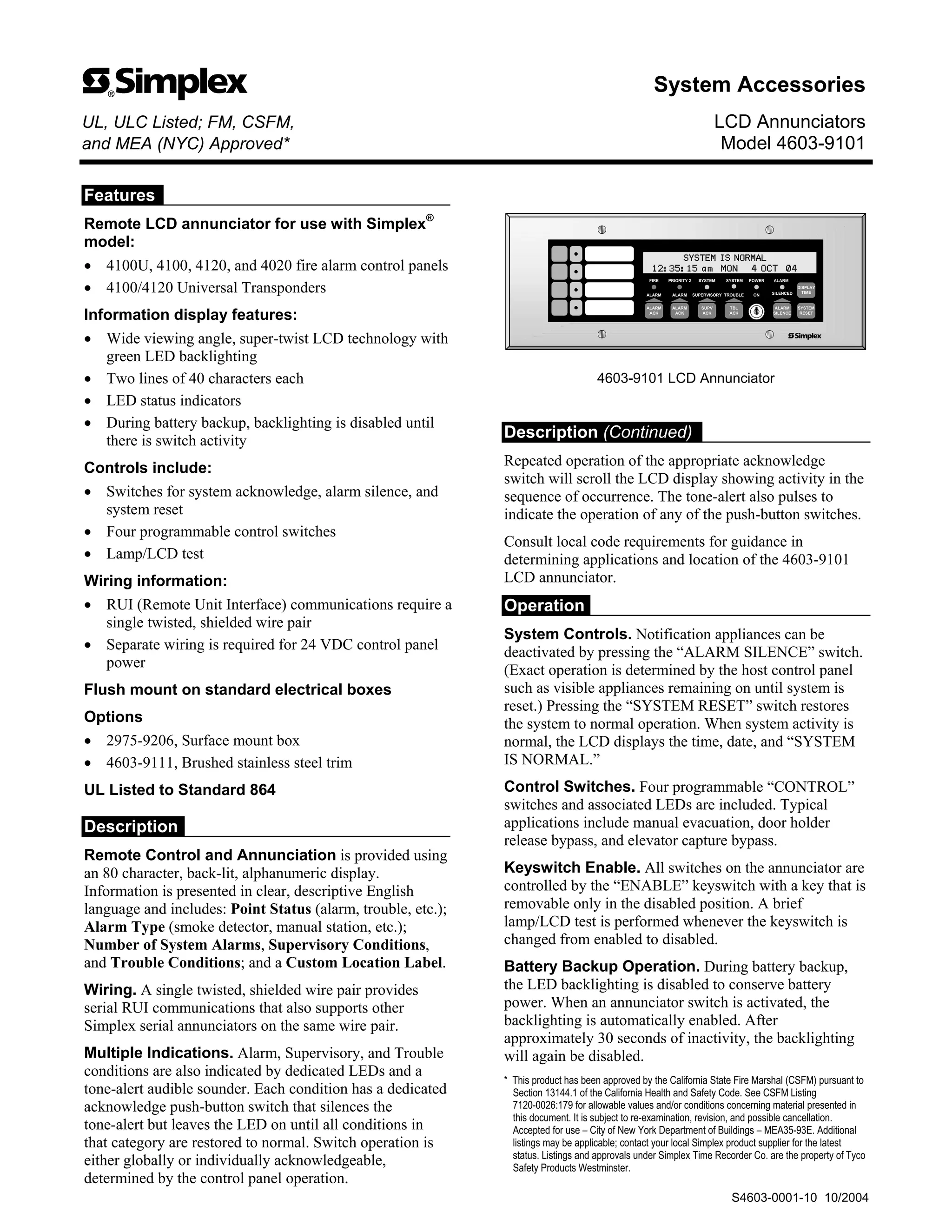 4603-0001 - LCD Annunciator - 4603-9101.PDF