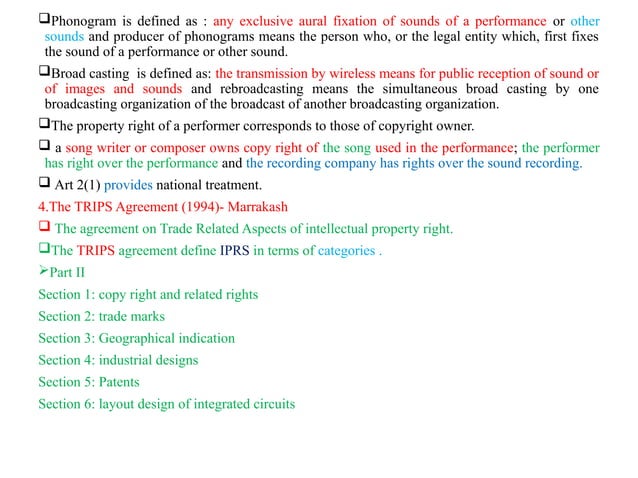 Intellectual Property law- Lecture notes | PPTX | Industrial Property ...