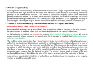 Intellectual Property law- Lecture notes | PPTX