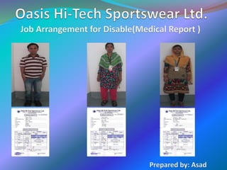 Oasis Hi-Tech Sportswear Ltd. Social Responsibility | PPTX