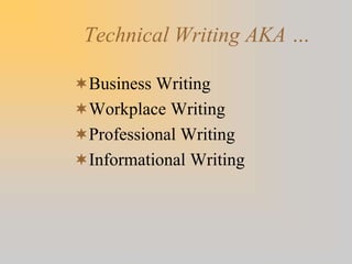 Intro to Technical-Writing-Powerpoint-ppt | PPT
