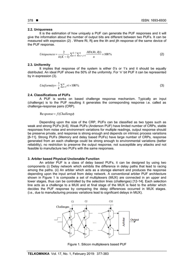High secure buffer based physical unclonable functions (PUF’s) for device authentication | PDF