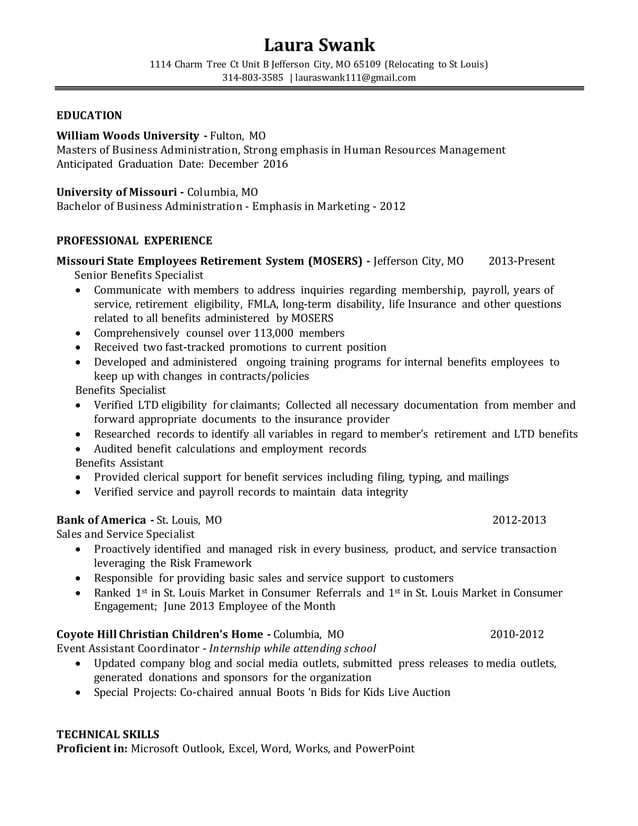 Swank resume 2016 | PDF