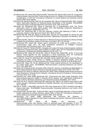 An adaptive clustering and classification algorithm for Twitter data streaming in Apache Spark | PDF