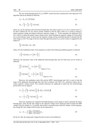 i-Capacitor Voltage Control for PV Z-source System with Enhanced Shoot ...
