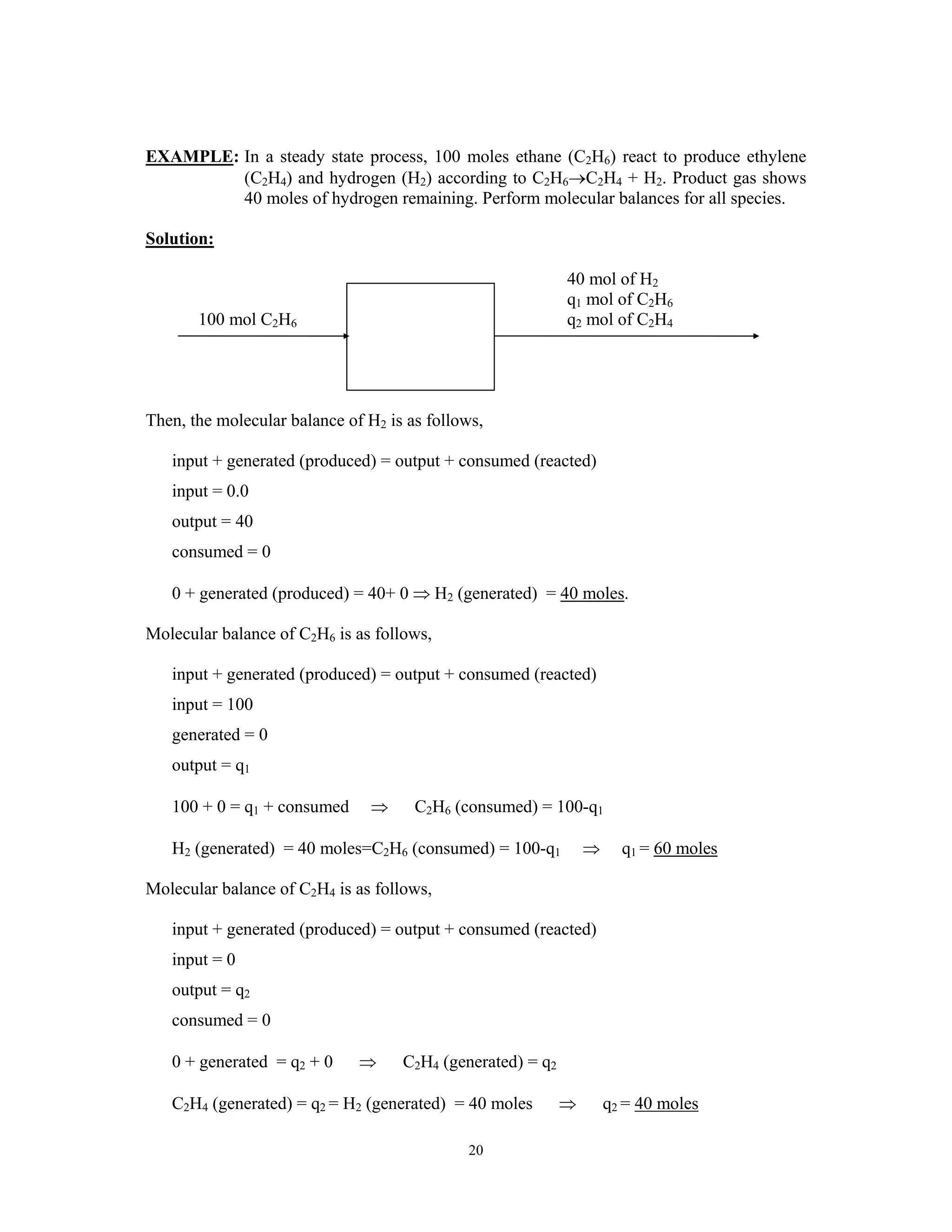 material balance and its applications | PDF