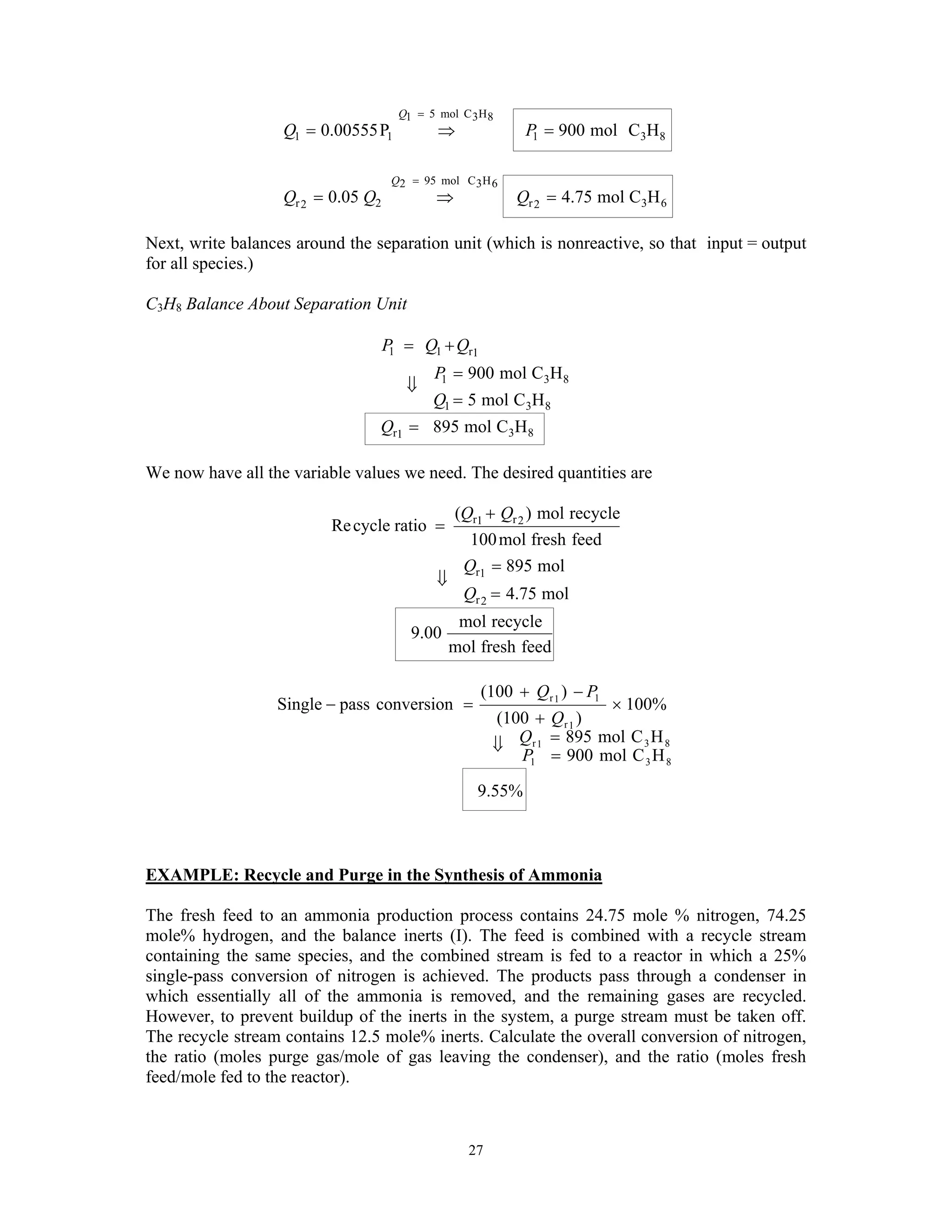 material balance and its applications | PDF