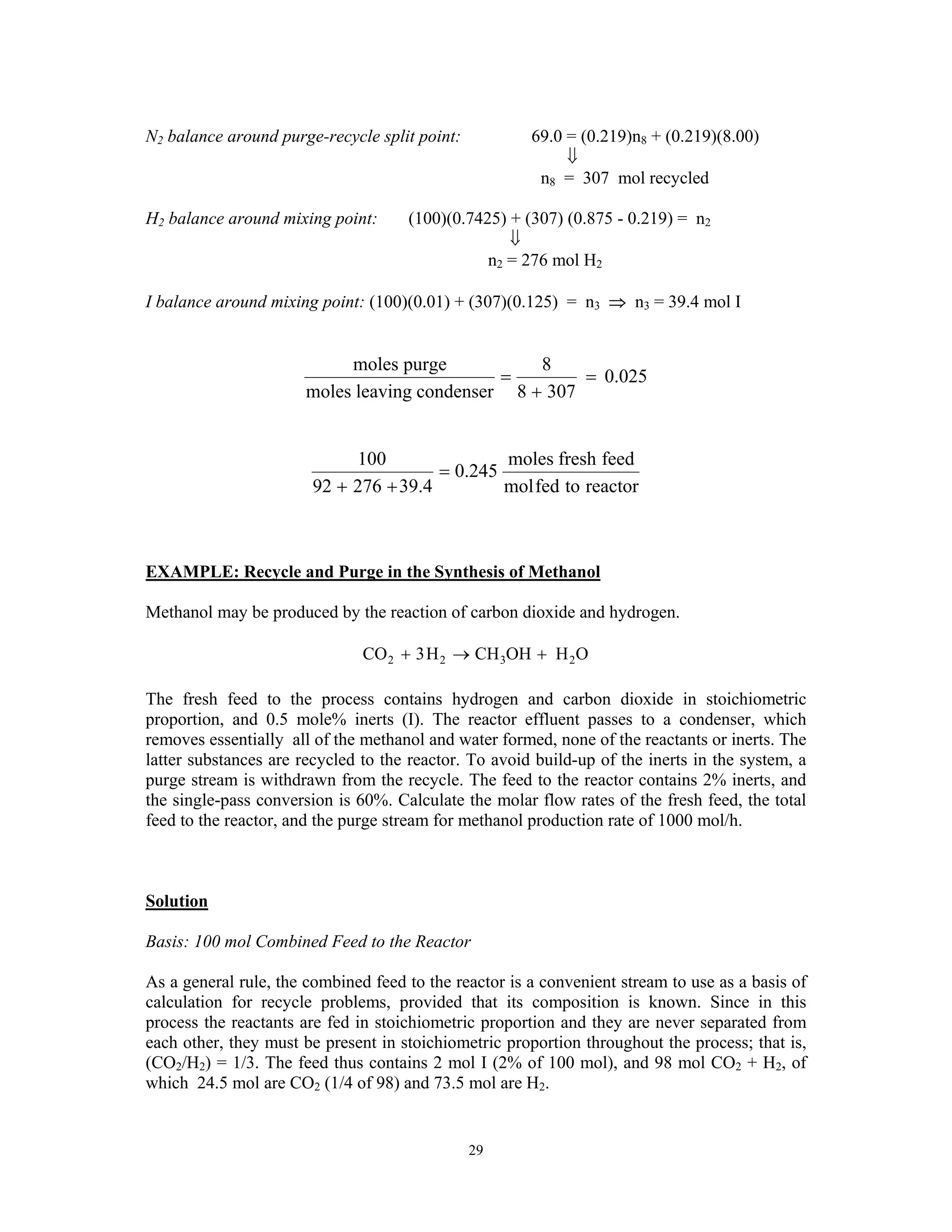 material balance and its applications | PDF