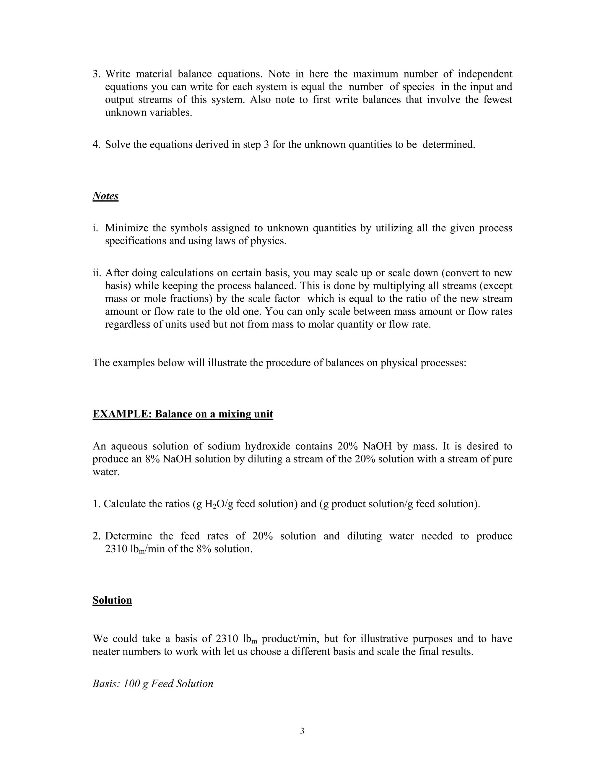 material balance and its applications | PDF