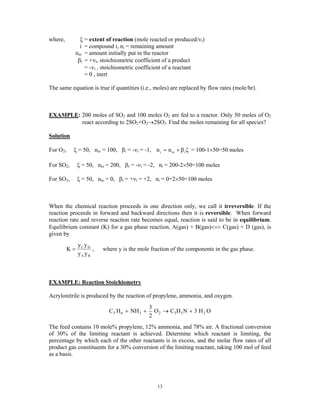 material balance and its applications | PDF