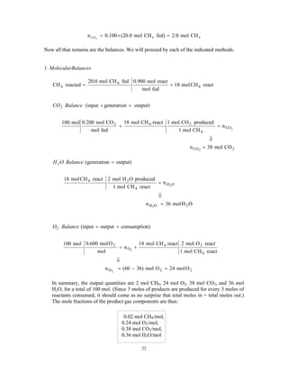 material balance and its applications | PDF