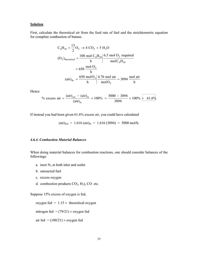 material balance and its applications | PDF