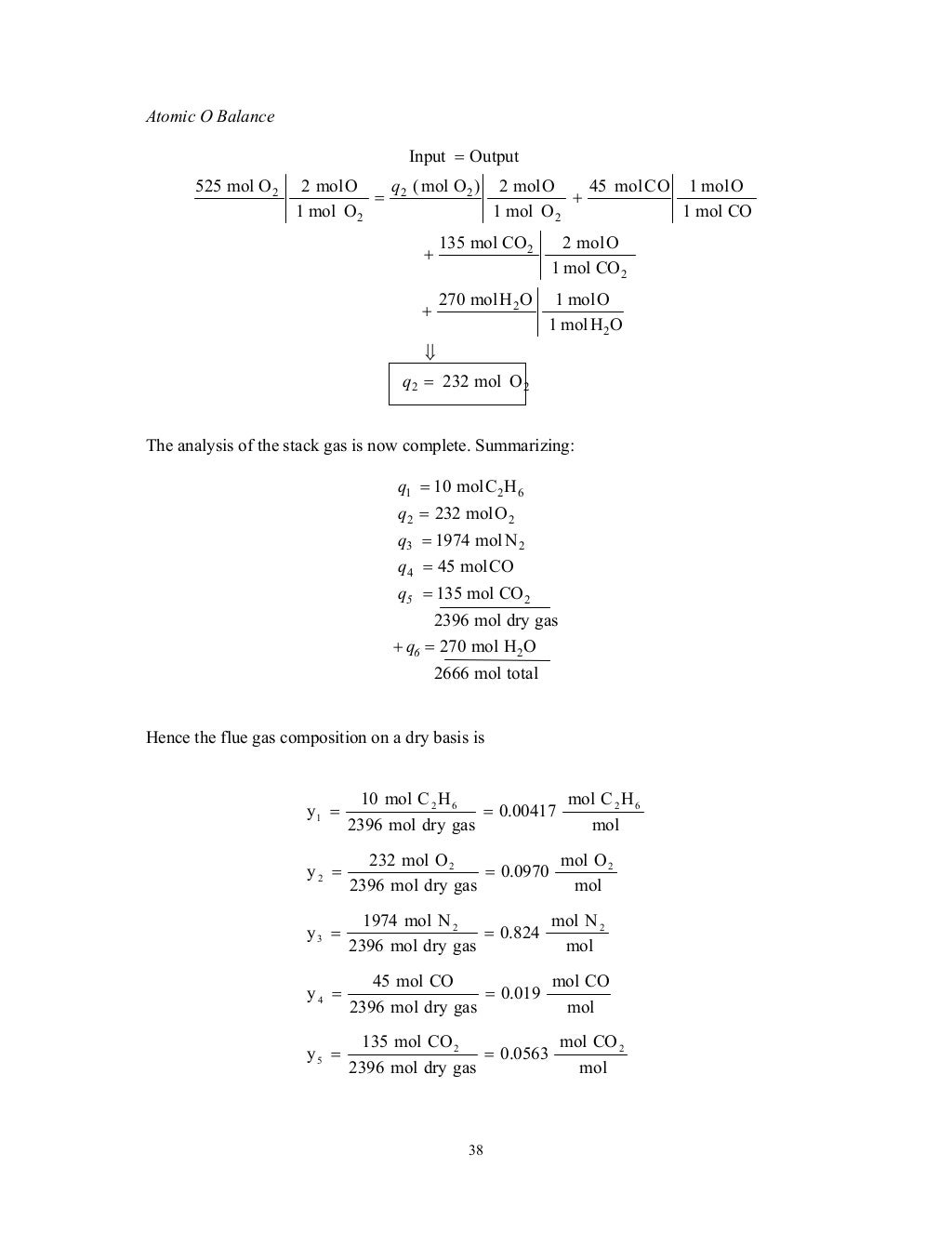 material balance and its applications