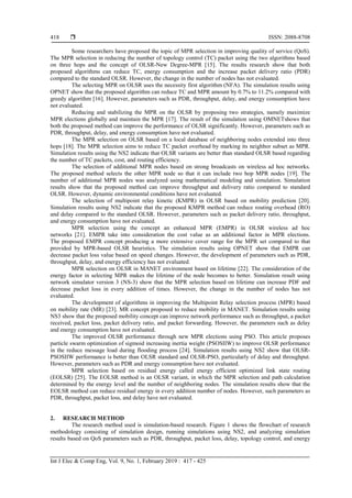 MPR selection to the OLSR quality of service in MANET using minmax algorithm | PDF | Computer ...