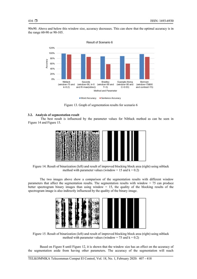 Continuous Speech Segmentation Using Local Adaptive Thresholding