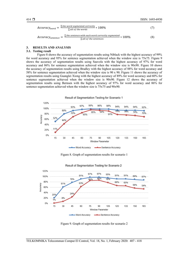 Continuous Speech Segmentation Using Local Adaptive Thresholding