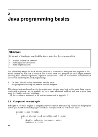 Essential Java For Scientists And Engineers 1st Brian D Hahn | PDF