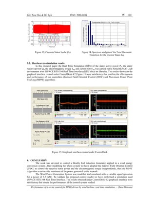 Performance of a vector control for DFIG driven by wind turbine: real time simulation using ...