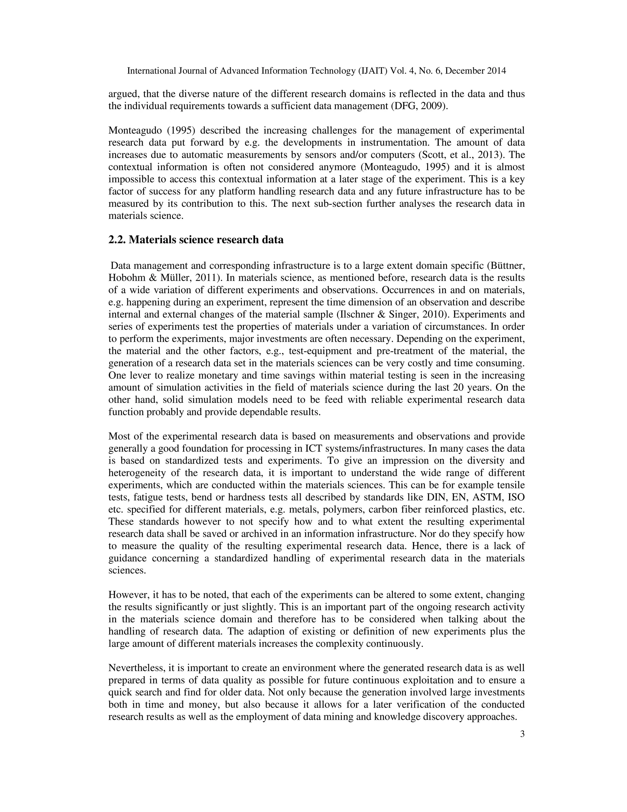 EXPERIMENTAL RESEARCH DATA QUALITY IN MATERIALS SCIENCE | PDF