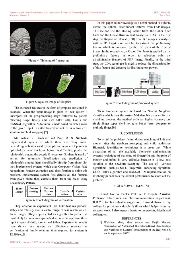 A New Born Child Authentication System using Image Processing | PDF | Computing | Technology ...