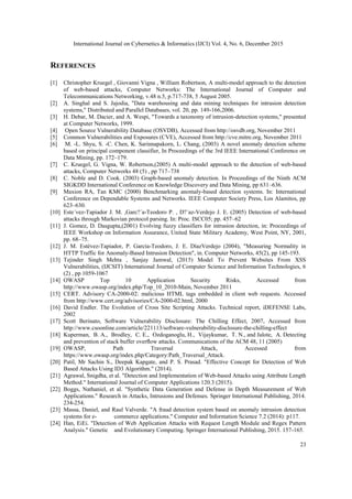 COMPARATIVE ANALYSIS OF ANOMALY BASED WEB ATTACK DETECTION METHODS | PDF | Web Development ...