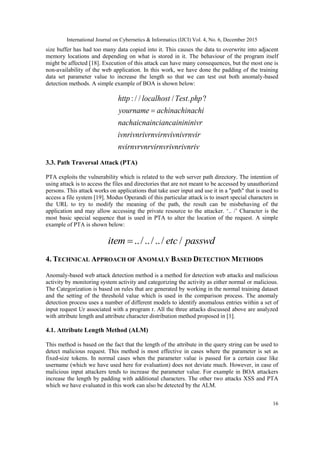 COMPARATIVE ANALYSIS OF ANOMALY BASED WEB ATTACK DETECTION METHODS | PDF | Web Development ...