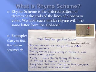 Rhyme scheme | PPT