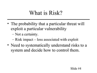 Information Security Planning and Risk Analysis | PPT