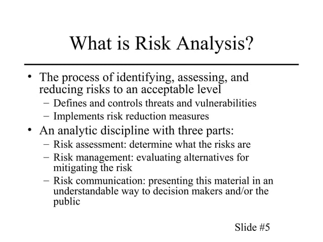 Information Security Planning and Risk Analysis | PPT