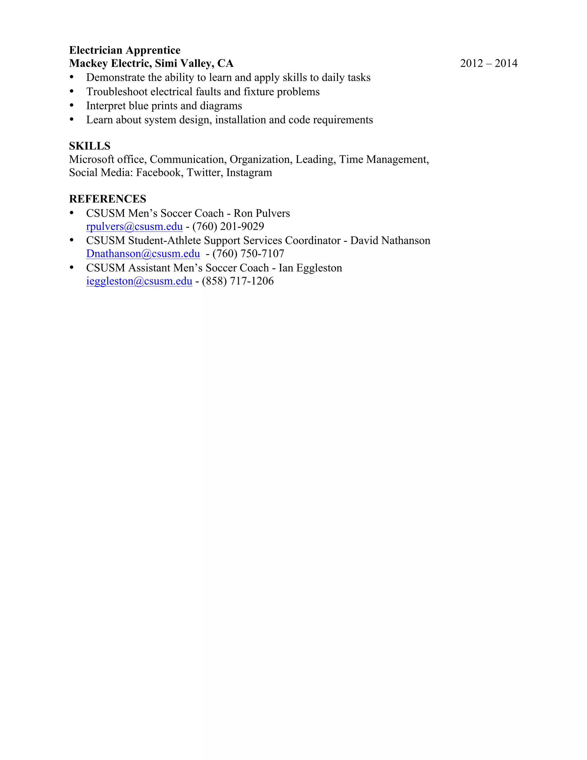Thor English Work Resume Official | PDF